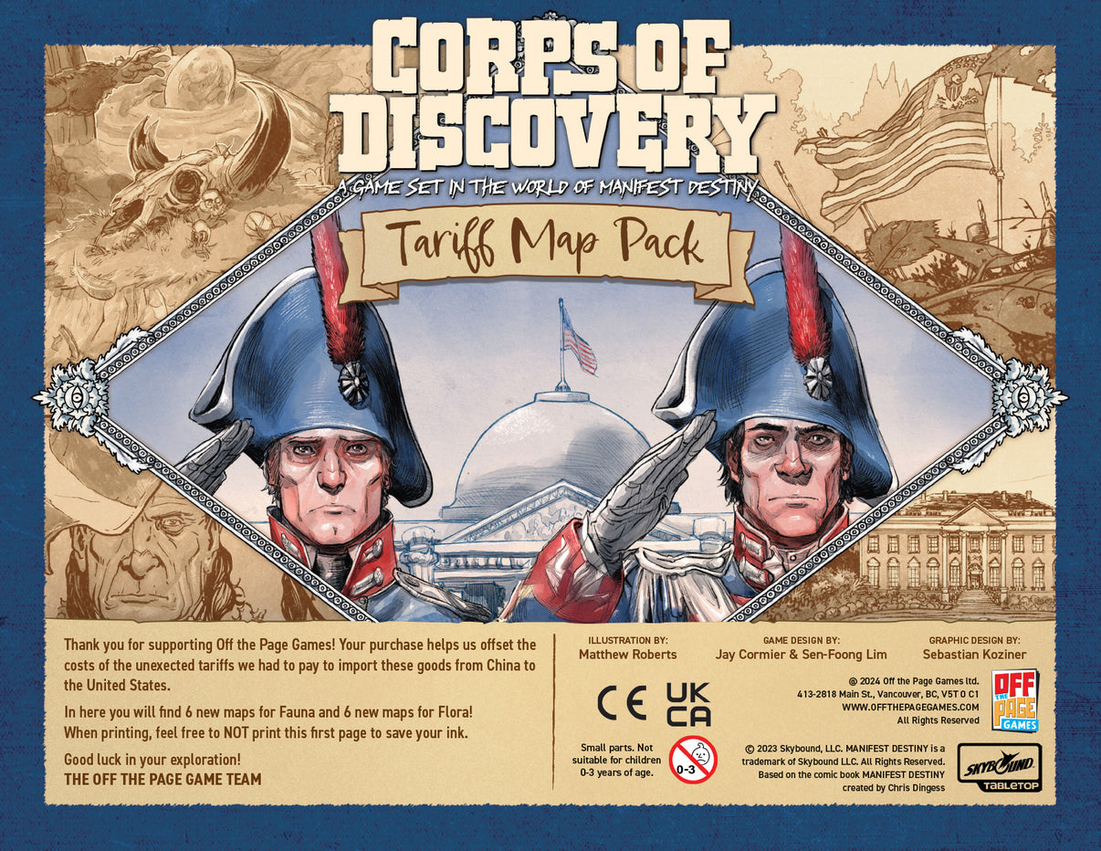 Corps of Discovery Tariff Map Pack (Downloadable) – Off The Page Games ...